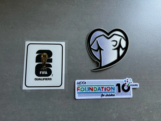 PATCH KIT FIFA 26 + Badge QUALIFIERS + UEFA Foundation 10 years Coupe ...
