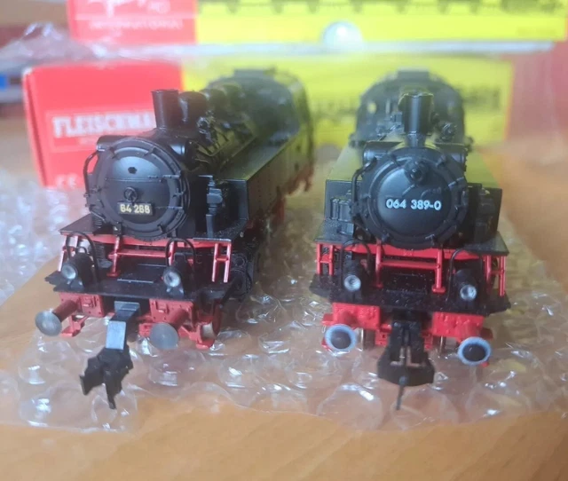 FLEISCHMANN H0 4063 + 4064 Dampflok Tenderlok BR 64 *wie neu* EUR 157 ...