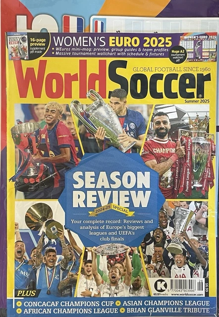 WORLD SOCCER MAGAZINE Issue Summer 2025 £11.99 - PicClick UK