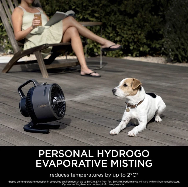SHARK FLEXBREEZE HYDROGO Cordless Fan, Powerful Portable Fan £145.25 ...