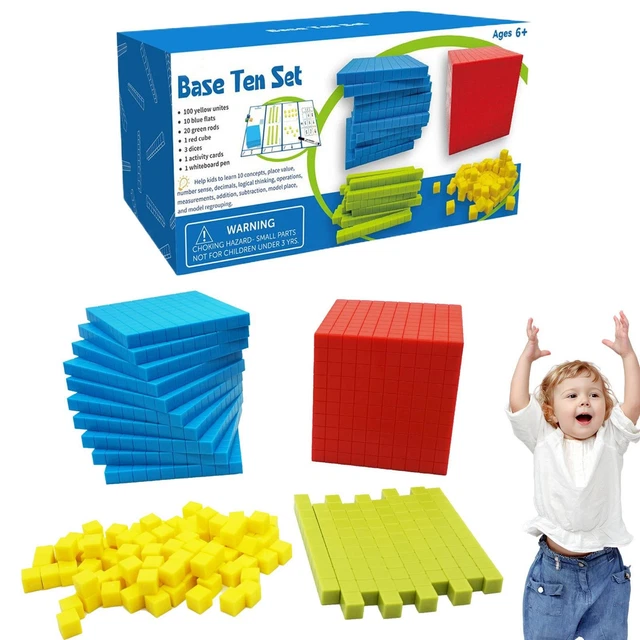 BASE TEN BLOCKS For Math Math Toys Manipulatives Blocks Preschool $58. ...