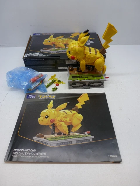 MEGA POKEMON MOTION Pikachu Construction Kit Part-Built £14.99 ...