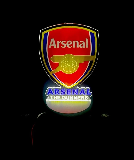 ARSENAL LIGHTBOX TABLE Lamp Light Up Crest Brand New Uk Seller £12.99 ...