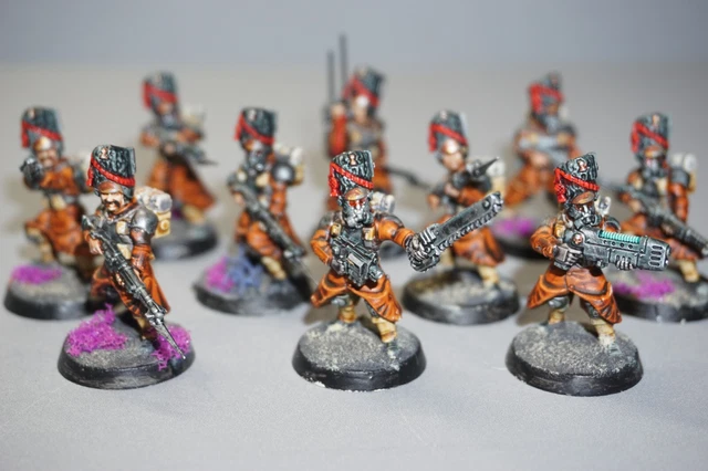 WARHAMMER 40K IMPERIAL Guard Converted Death Korps of Krieg Squad x 10 ...