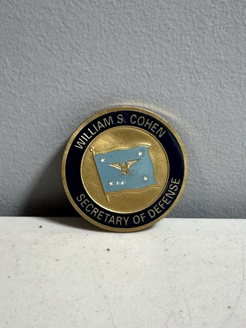 AUTHENTIC DOD SECRETARY of Defense SECDEF William S Cohen Challenge ...