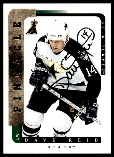 1996-97 PINNACLE BE a Player AUTO Dave Reid Dallas Stars #121 R68 EUR 4 ...