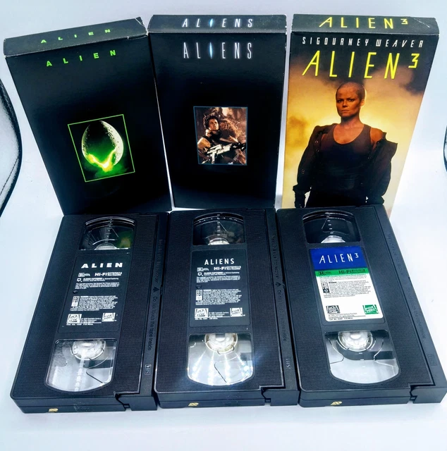 ALIEN TRILOGY (3 VHS Box Set, 1993) Horror Scifi Cult Classic No Box ...
