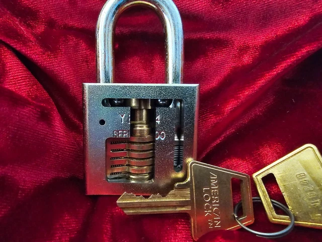 CUTAWAY AMERICAN 5200 padlock Stainless Steel, Locksport, collection ...