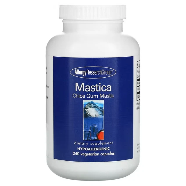 ALLERGY RESEARCH GROUP, Mastica, Chios Gum Mastic, 240 VegCaps, Expiry ...