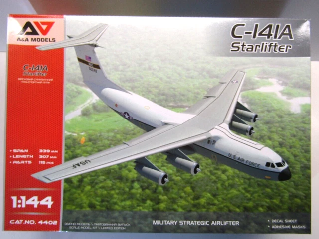 A&A MODELS 1:144 Scale USAF Lockheed C-141A Starlifter Model Kit - New ...