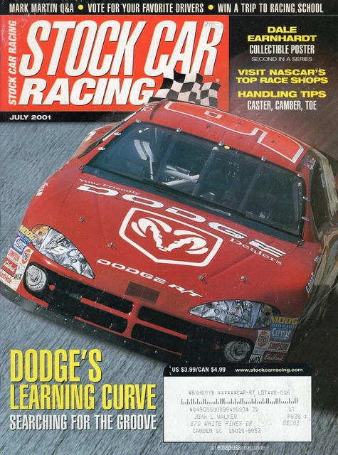 STOCK CAR RACING MAGAZINE July 2001 - - Mark Martin, Buck Simmons* £1. ...