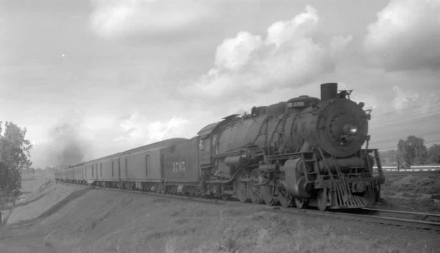 AT&SF SANTA FE Railroad locomotive engine No. 3705 type 4-8-2 OLD TRAIN PHOTO 1 $8.50 - PicClick AU
