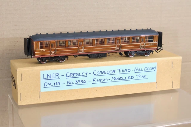 IAN KIRK CHIVERS KIT BUILT LNER 3rd CLASS CORRIDOR COACH 3956 ol $214. ...