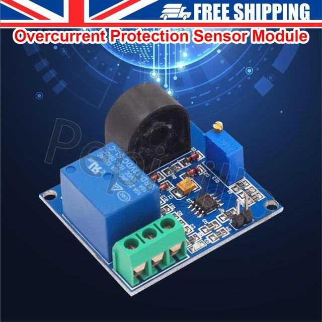 _ CURRENT DETECTION Sensor Module 5A Relay Overcurrent Over-Current Protection £5.89 - PicClick UK