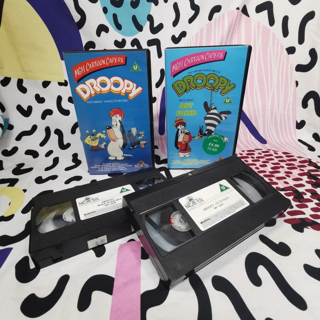 BUNDLE VHS THE Adventures Of The Droopy avec Wags To Riches and Out ...