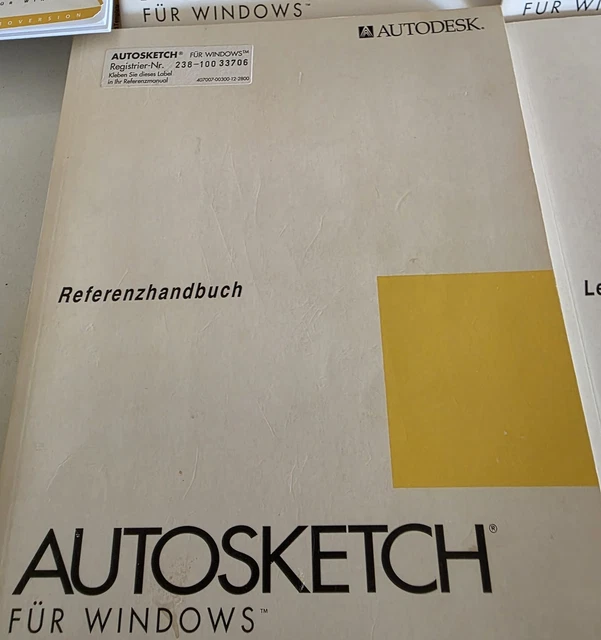 BÜCHER UND DISKETTEN Autodesc AutoSketch für Windows Rarität EUR 99,00 ...