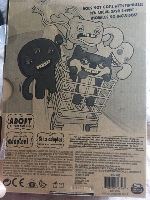 BNIB FUGGLER YELLOW monster Grumpy Grumps with Adoption Certificate ...