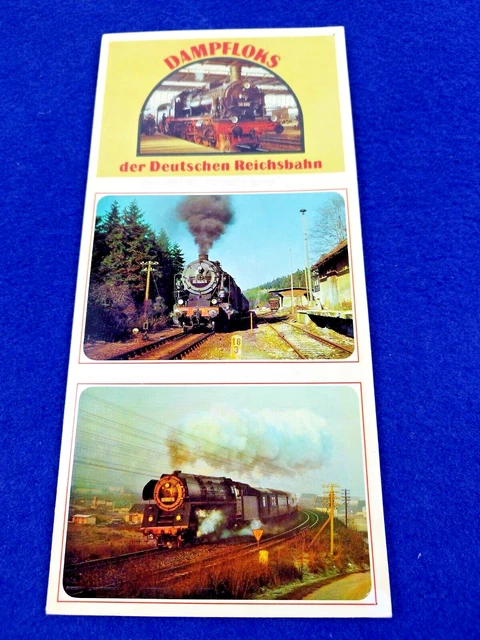 DAMPFLOKS DER DEUTSCHEN Reichsbahn, Postkartenbogen, Eisenbahn Loks DDR EUR 9,95 - PicClick DE