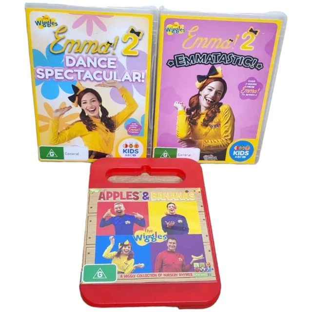 THE WIGGLES EMMA 3x Bundle Dance/Kids/Fun Children's Shows PAL R4 *FREE ...
