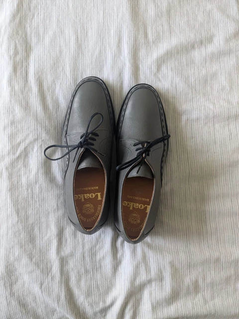 LOAKE FORMBY MENS Grey Leather Lace Up Formal Shoes UK 7 1/2 £70.00 ...