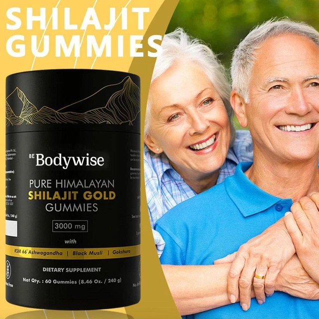 BE BODYWISE PURE Himalayan Shilajit Gummies Gold 60 Gummy £10.74 ...