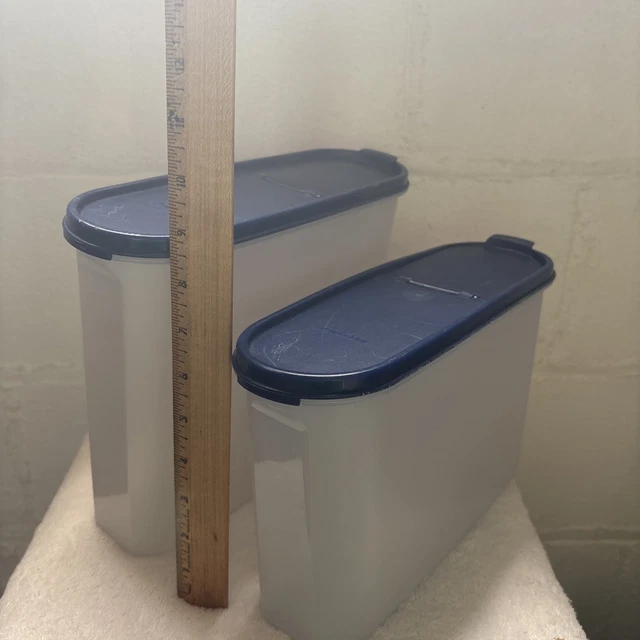 TUPPERWARE MODULAR MATES Oval #2 Container 4.75 Cup #1612 #1616 Blue ...