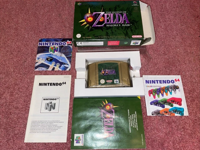 NINTENDO 64 BOXED Complete Zelda Majora’s Mask N64 Vintage Video Game ...