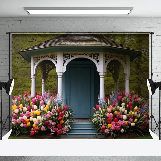 PAVILION TULIP ANTHEMY Outdoors Spring Backdrop $36.09 - PicClick AU