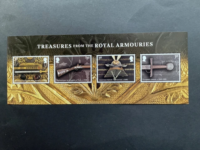 GB 2025 ROYAL Armouries Mini Sheet Without Barcode Margin - Mnh £7.58 ...
