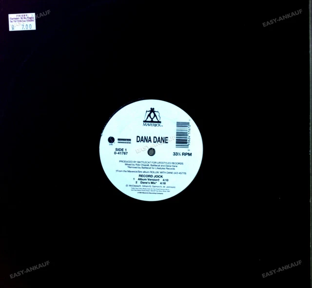 DANA DANE - Record Jock Maxi (VG/VG) . EUR 19,99 - PicClick FR