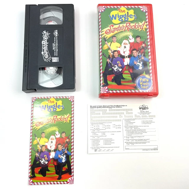 THE WIGGLES SANTA'S Rockin VHS Kids Songs Movie 2004 Red Clamshell $19. ...