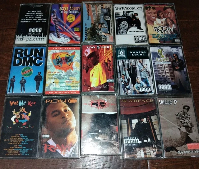 GANGSTA RAP CASSETTE Lot Rare Cypress Hill Too Short Mc Eiht Scarface ...