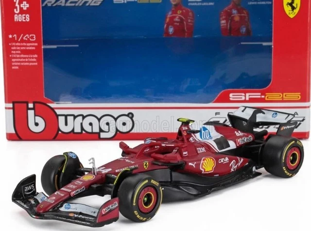BBURAGO - FERARRI F1 SF25 #44 Lewis Hamilton 1/43 Season 2025 £20.23 ...