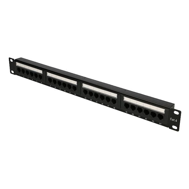 EXTRALINK 24 PORT CAT6 UTP PATCH PANEL V2 19 inch rack mountable RJ45 ...