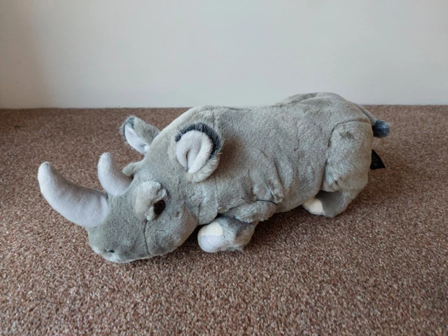 ARK TOYS PREMIER Collection Large Grey Rhino Wild Life Soft Toy EUR 11 ...
