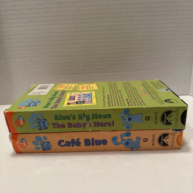 BLUE’S CLUES VHS Lot Cafe Blue Baby’s Here Video Kid’s Tape Nickelodeon ...
