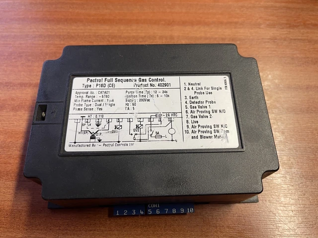 PACTROL BOILER FULL Sequence Gas Control Box P16 DI 402901 £90.00 ...
