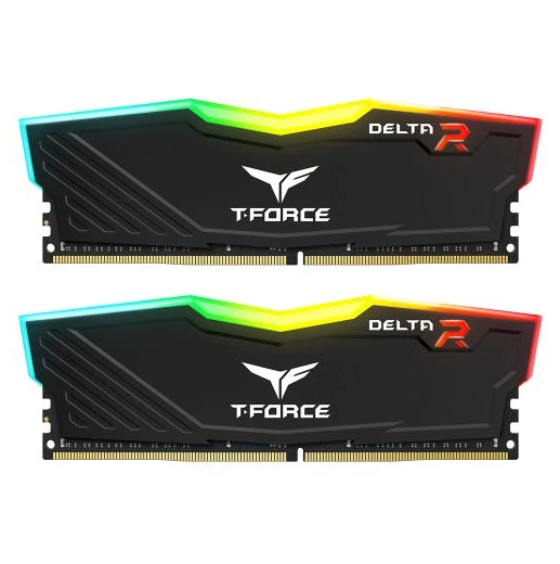 TEAM T-FORCE DELTA DDR4 16GB 3200MHz CL16 PC4-25600 XMP 2.0 compatible ...
