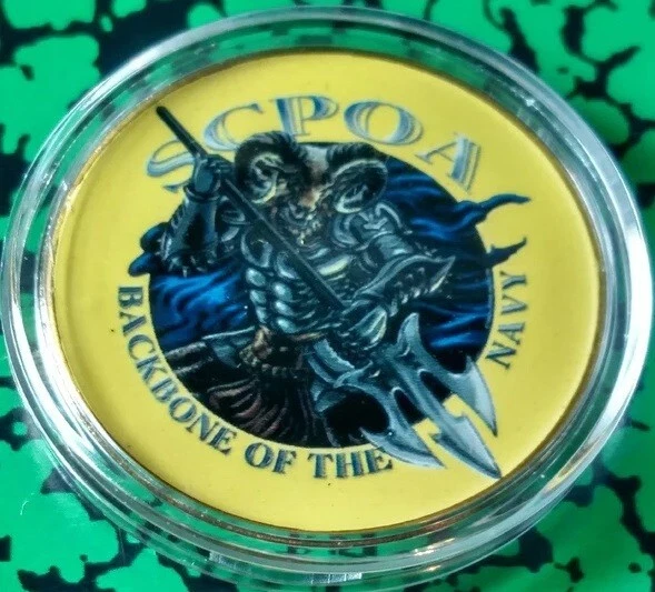 SCPOA BACKBONE OF The Navy Colorized Art Round Challenge Coin $20.99 ...