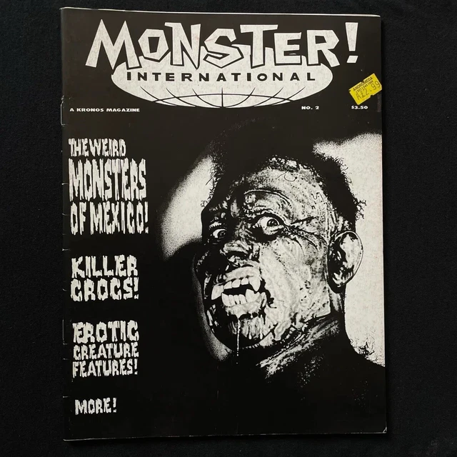 MONSTER INTERNATIONAL - Issue 2 - Kronos Magazine - 1992 Mexican Horror ...