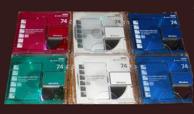 6 X DAISO Window 74 min Minidisc (d'occasion) EUR 18,00 - PicClick FR
