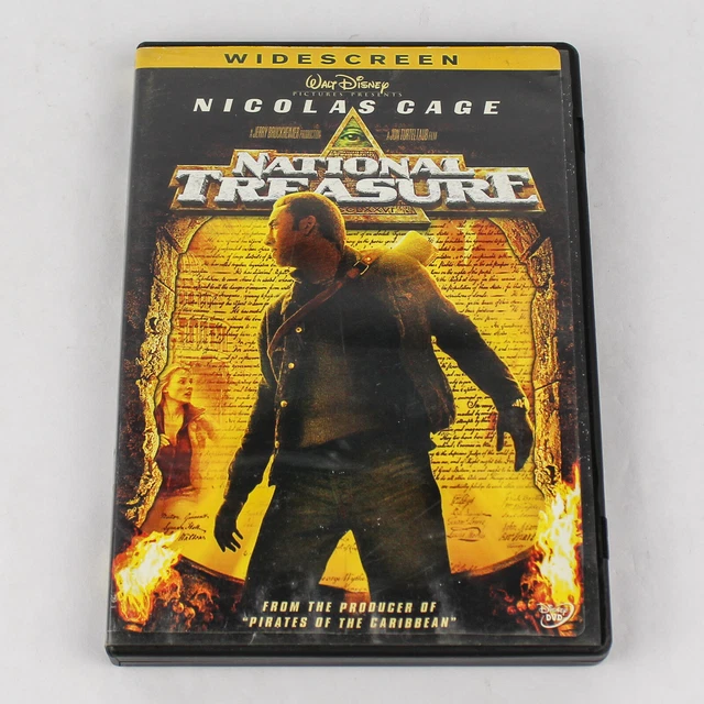 NATIONAL TREASURE DVD 2005 Wide Screen Edition Nicolas Cage Walt Disney ...