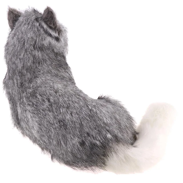 LIFELIKE HUSKY DOG Real Soft Feather Replica for Photography Prop Farm ...