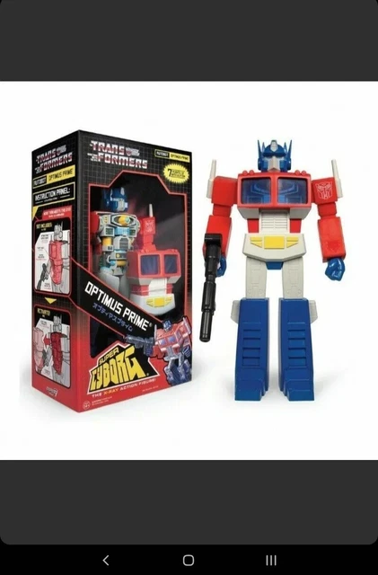 TRANSFORMERS SUPER CYBORG Optimus Prime G1 - super 7 figure £49.99 ...