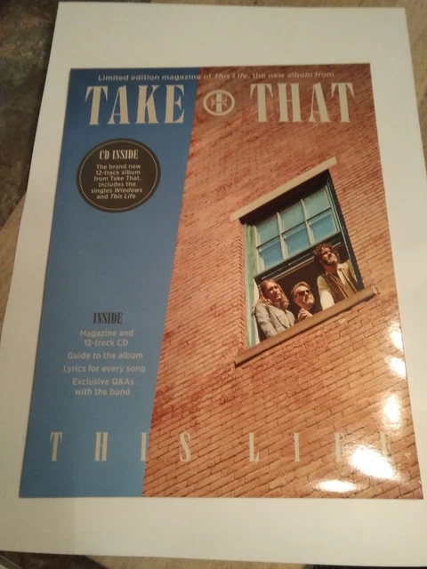 TAKE THAT THIS Life Limited Edition Magazine & 12 Track CD - Brand New ...