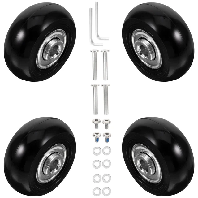 1 SET SUITCASE Wheel Mute Trolley Caster Swivel Caster Wheel Trolley ...