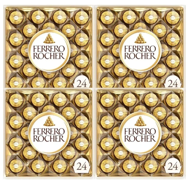 FERRERO ROCHER CHOCOLATE 300g 24 Pieces x 4 Pack Free Shipping World ...
