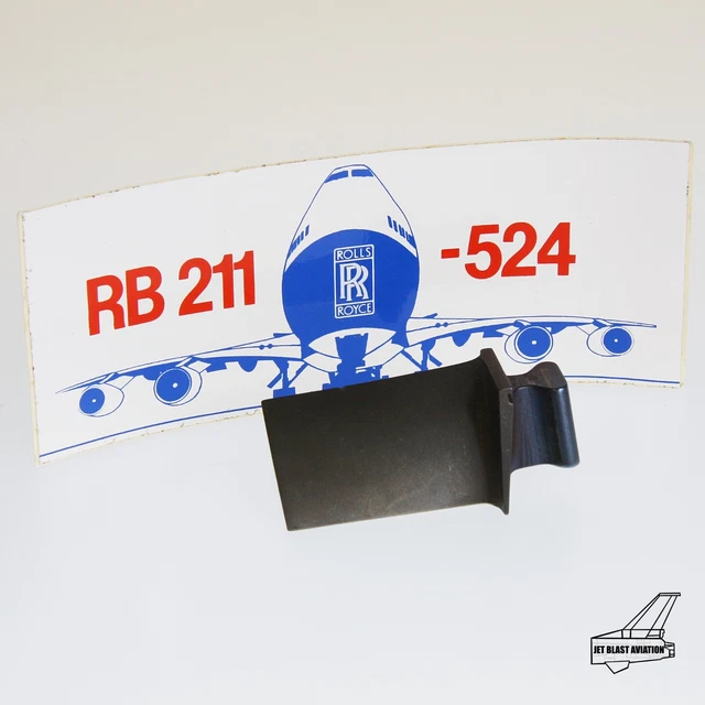 BOEING 747-200 JET Engine Blade & Vintage Rolls Royce RB211 Sticker £24 ...