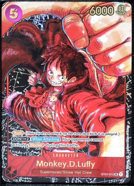 ONE PIECE TCG Monkey D Luffy ST01-012 Alt Art Near Mint Condition £16. ...