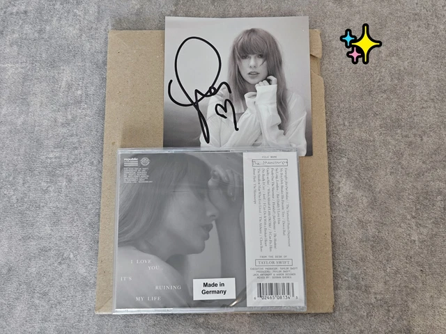 TAYLOR SWIFT THE Tortured Poets Department (TTPD) CD with Hand Signed ...